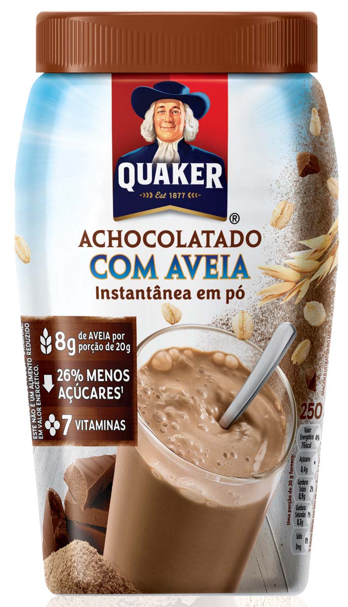 Quaker lança achocolatado com aveia – Engarrafador Moderno